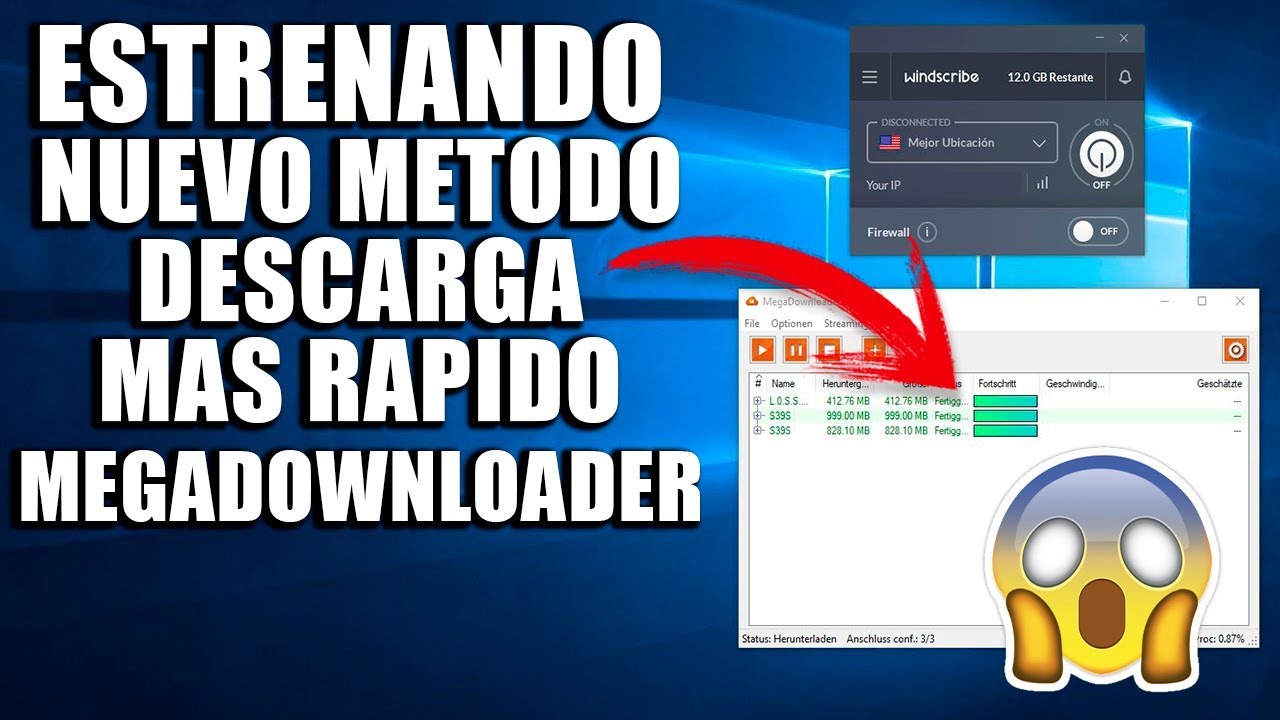 Nuevo Y Mejor Metodo Para Descargar Con MEGADOWNLOADER Mas Rapido y ...
