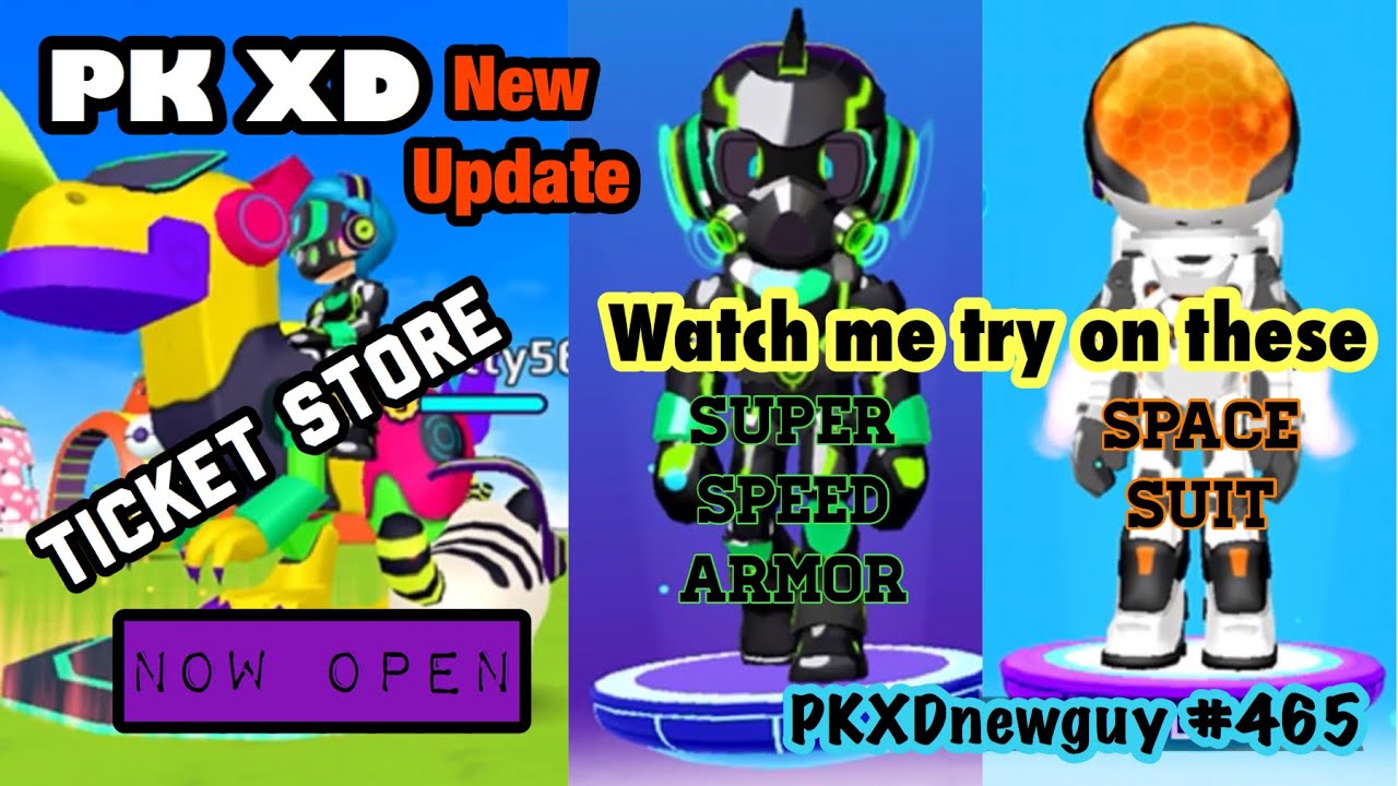 PK XD New Update Ticket Shop + Space Suit and Neon Armor - YouTube
