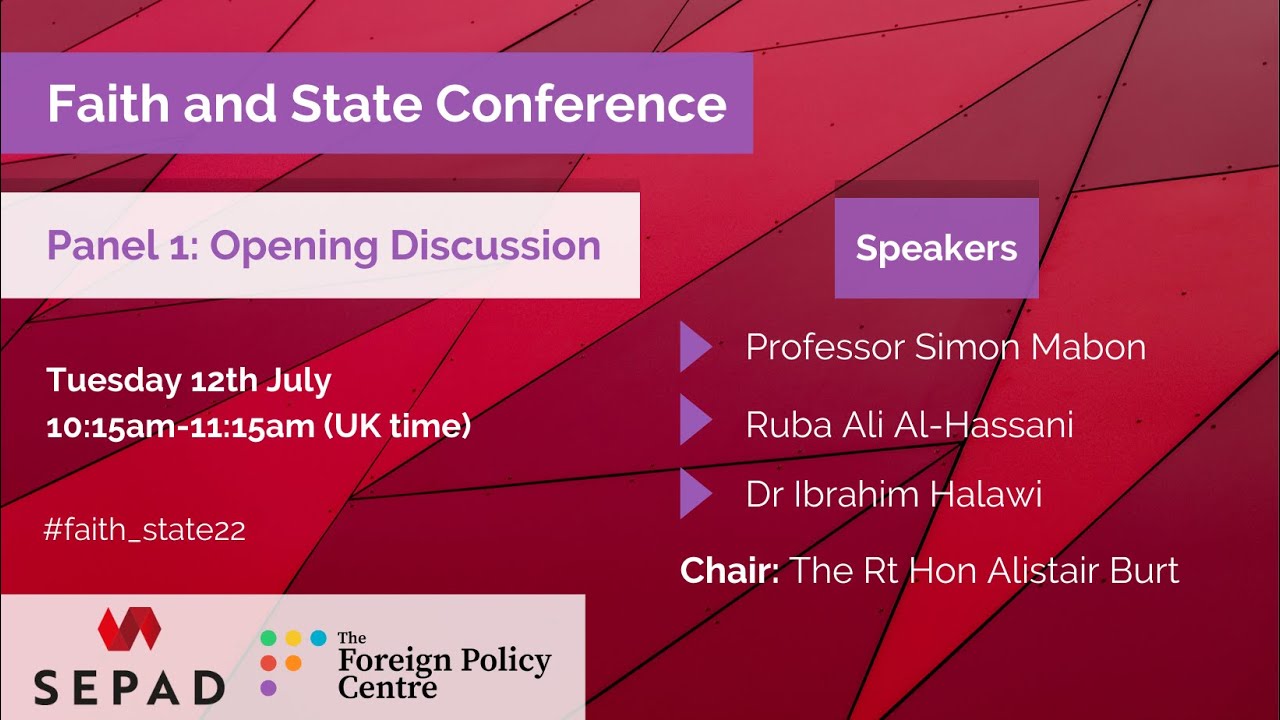 SEPAD, Faith and State Conference: Panel 1, Opening Discussion - YouTube