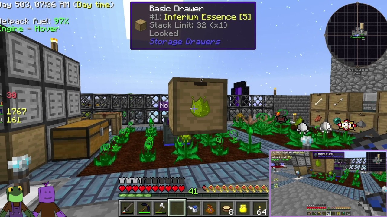 Minecraft Sky Factory 3 E19 Flux Networks and Growth Accelerator - YouTube