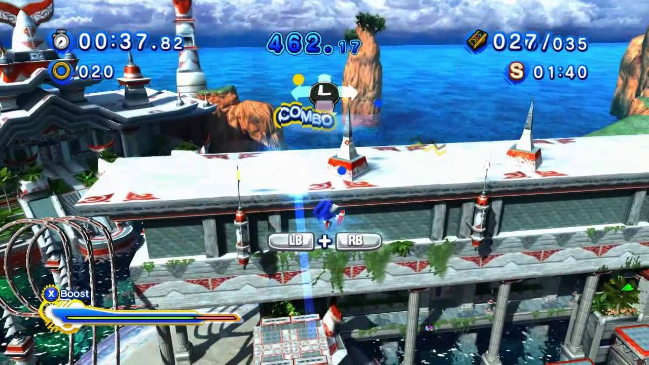 Sonic Generations 100% Walkthrough Part 37 - Seaside Hill Modern ...