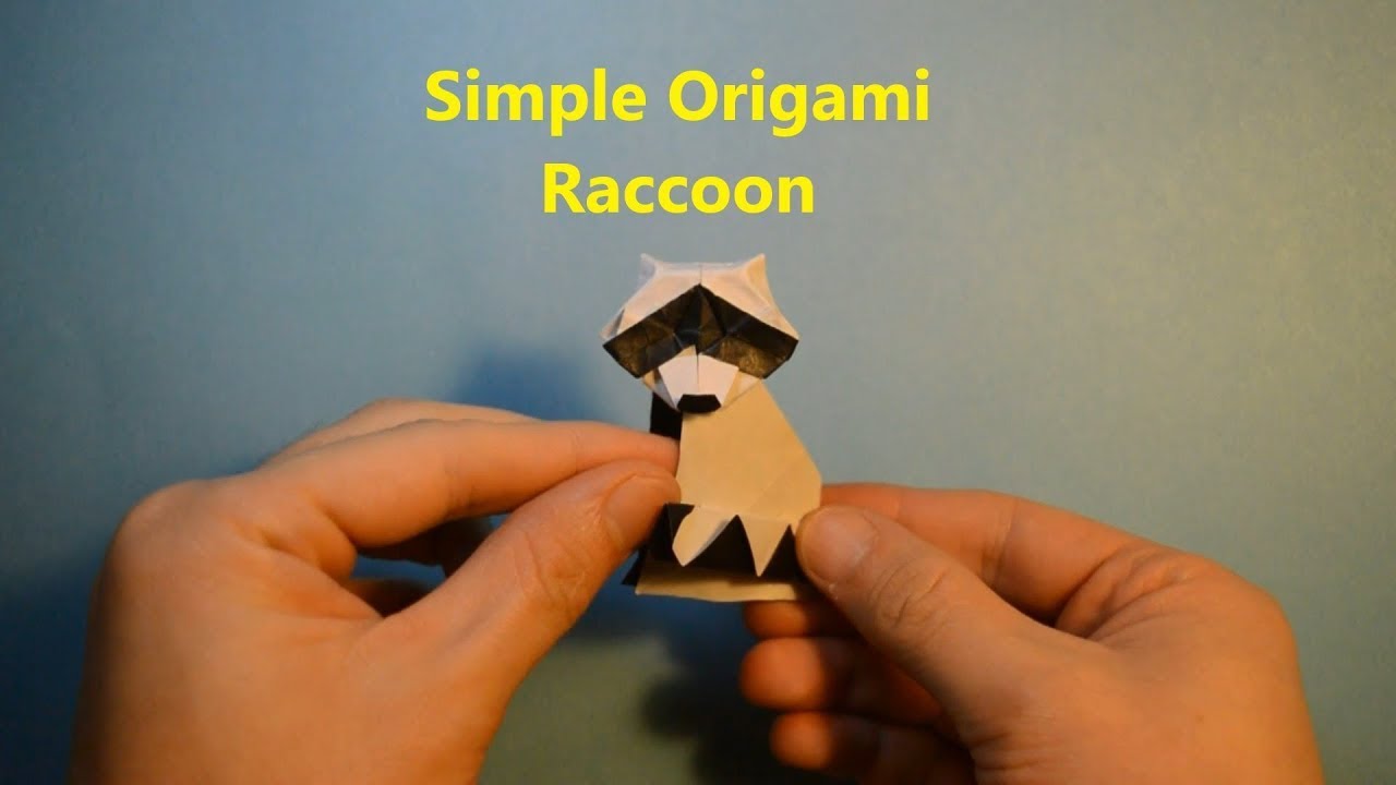 Cómo hacer un mapache de origami fácil - YouTube