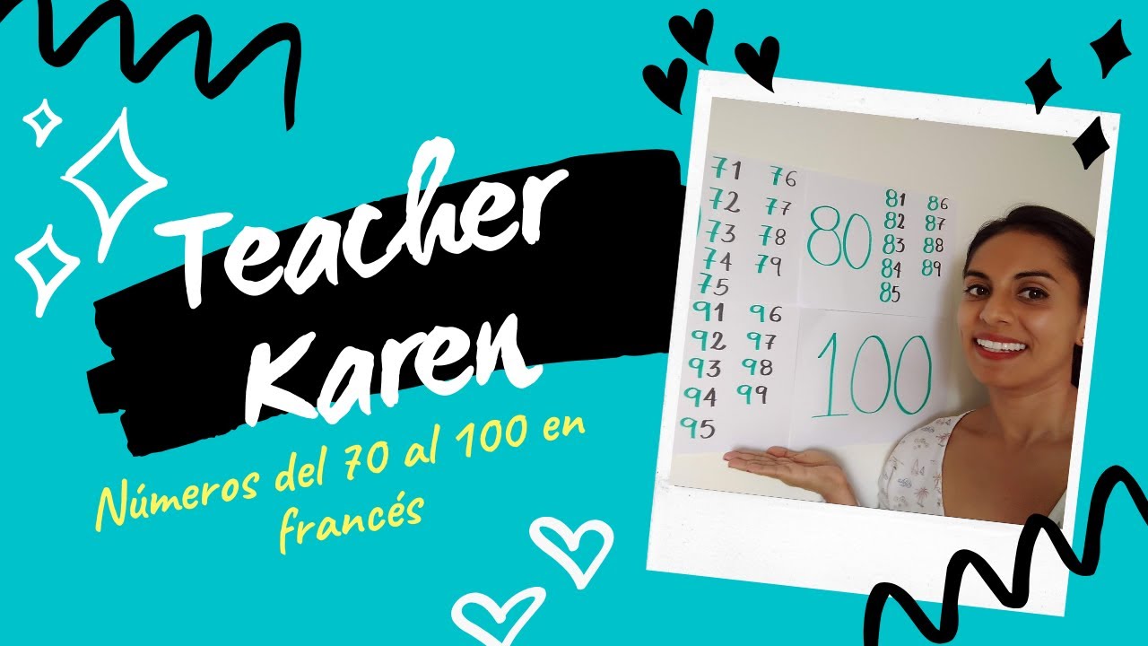 Números del 70 al 100 en francés - YouTube