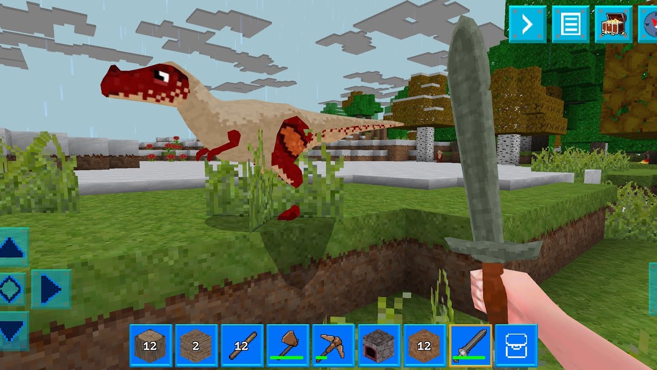 DinoCraft Survive & Craft Pocket Edition Gameplay #3 (Android ...