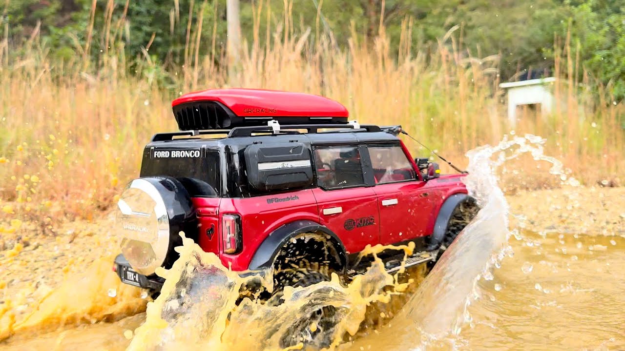 1/10 Scale RC car TRAXXAS TRX-4 | Ford NEW Bronco Off-road Driving 4X4 ...