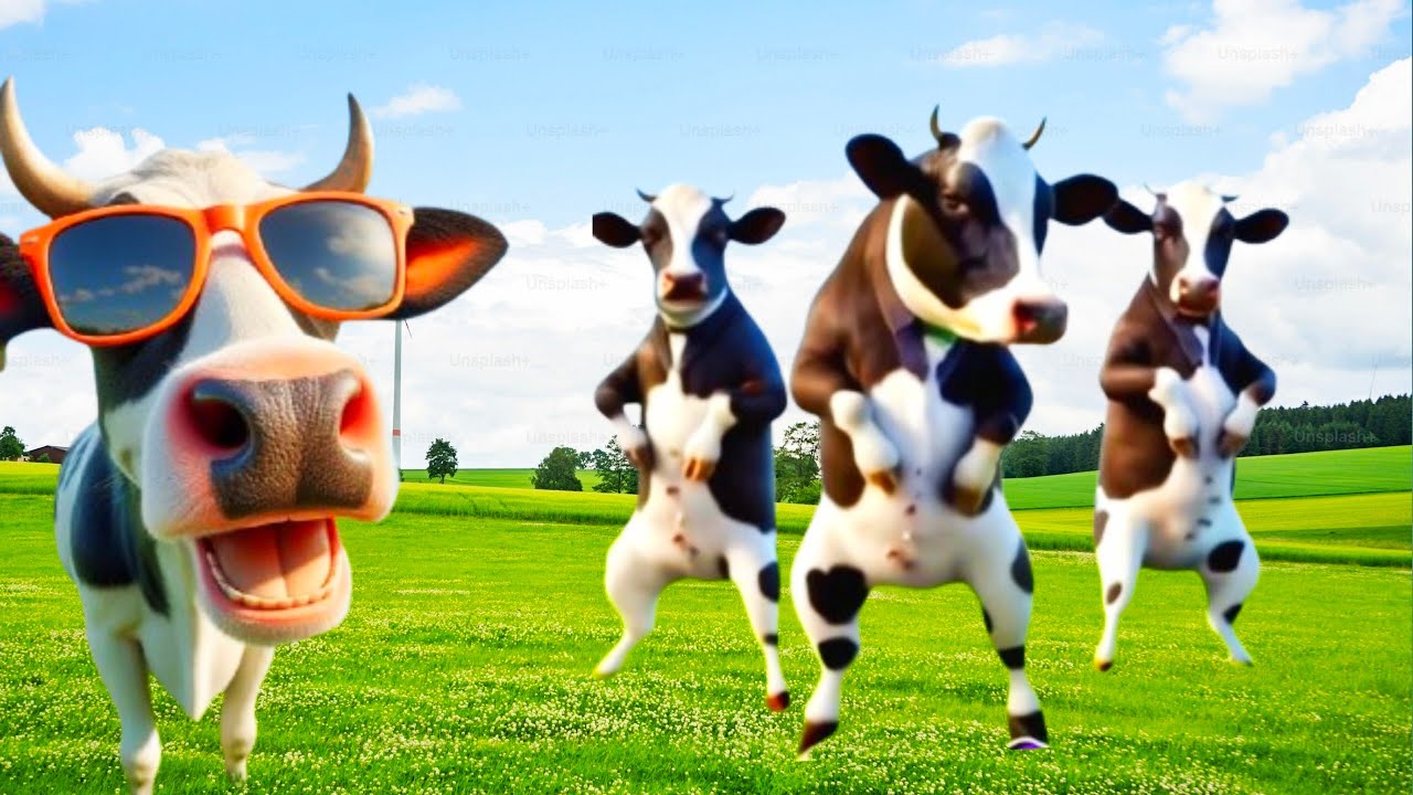 FUNNY COW DANCE - 60 | COW DANCE & COW VIDEO| DANCING COW - YouTube