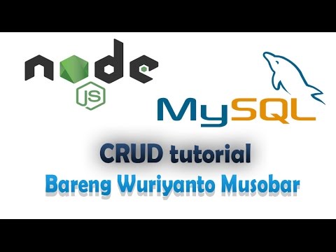Tutorial Node JS Bahasa Indonesia - CRUD dengan Node JS, Jade , Express JS dan MySql - 3 - YouTube