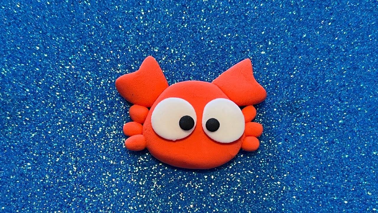 Crafting a Cute Red Crab from Lightweight Clay | Step-by-Step Tutorial ...