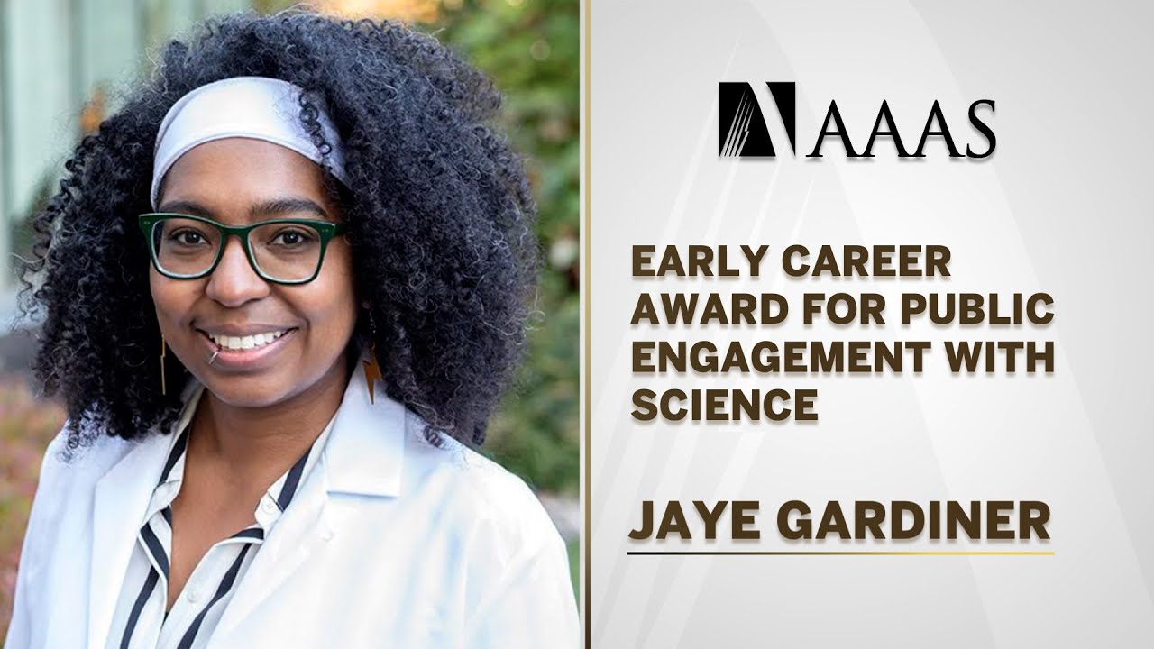 Jaye Gardiner wins Early Career Award for Public Engagement with ...