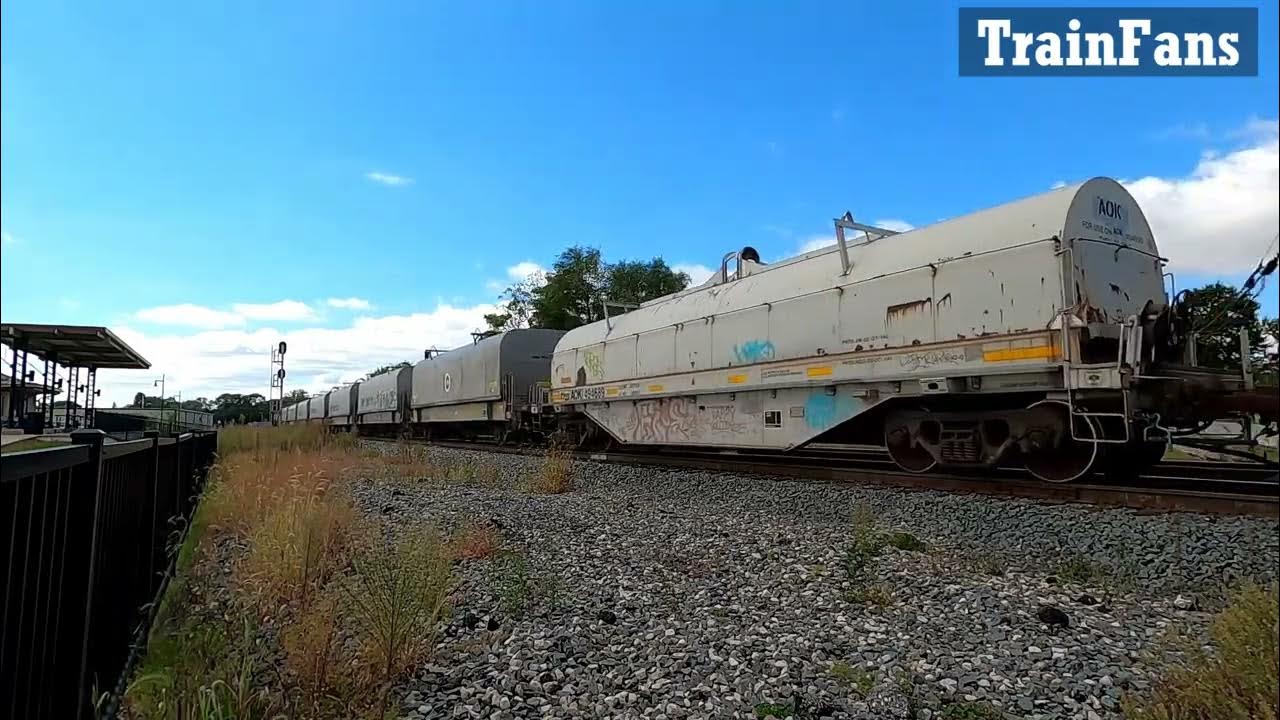 Coil Car Train NS 3282 & NS 6155 Locomotives At Fostoria Ohio - YouTube