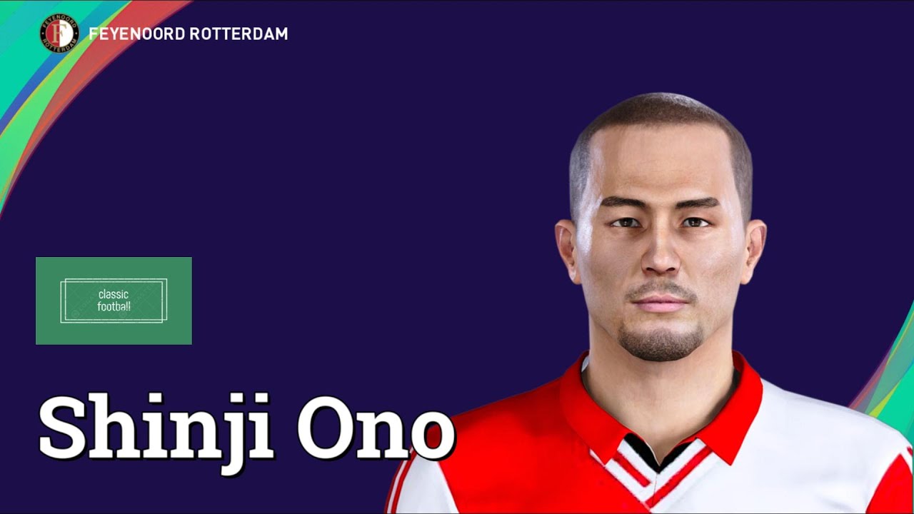 Shinji Ono - PES Clasico (Face, Body& Stats) - YouTube