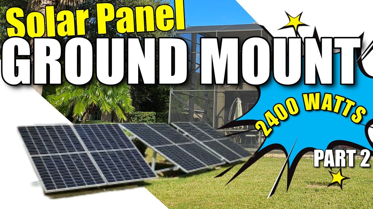 Building Solar GROUND MOUNT System | Partial Home Backup Supply | PART ...