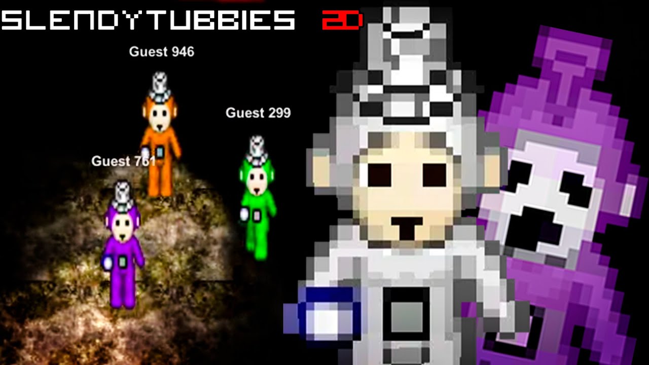 БЕГАЕМ ОТ ТЕЛЕПУЗОВ В 2D Slendytubbies 2D - YouTube