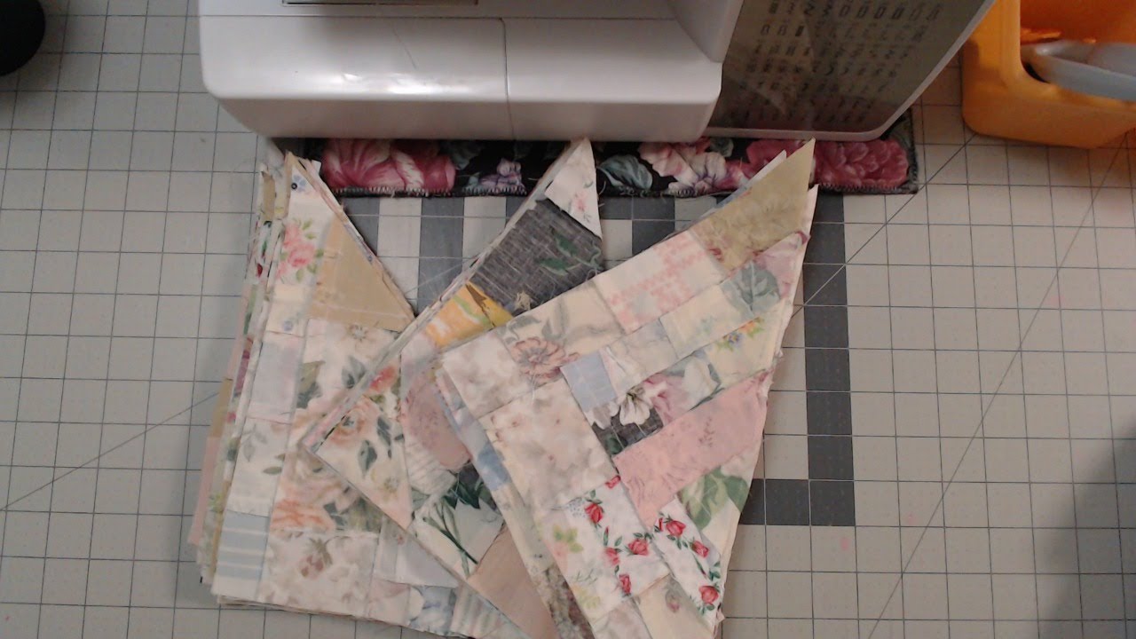 Sewing Fabric Patchwork Banners For My Craft Room- Part 3 - YouTube
