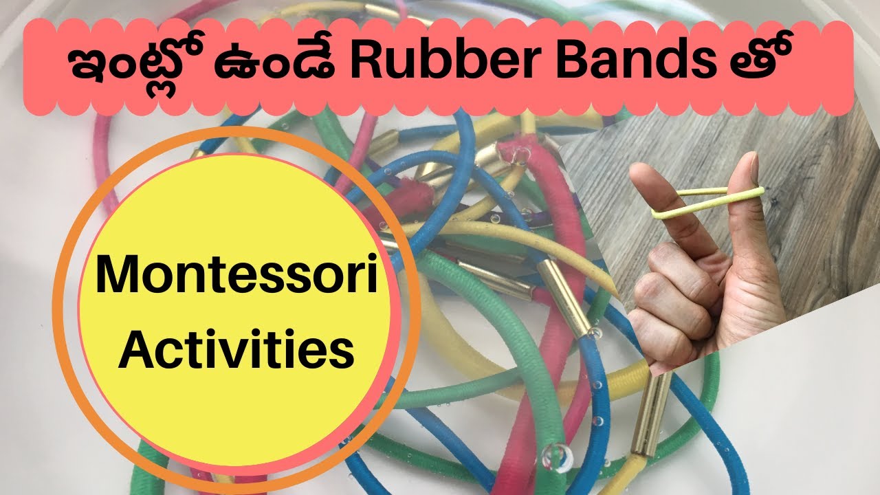 Rubber Band Activities inspired by Montessori| 2,3,4 years kids ...