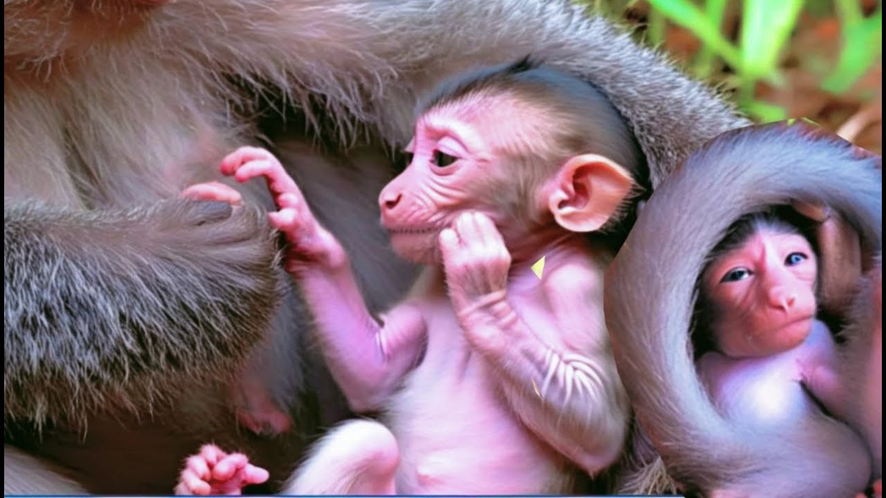 Happy time and relaxing and cute baby M-onkey first day | @luckyfun2244 ...