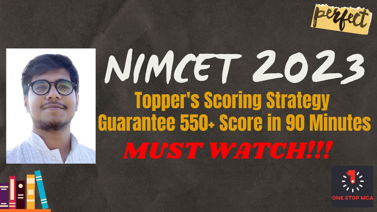 NIMCET 2023 | 550+ Score Guarantee in 90 Mins | Best Time Management in ...