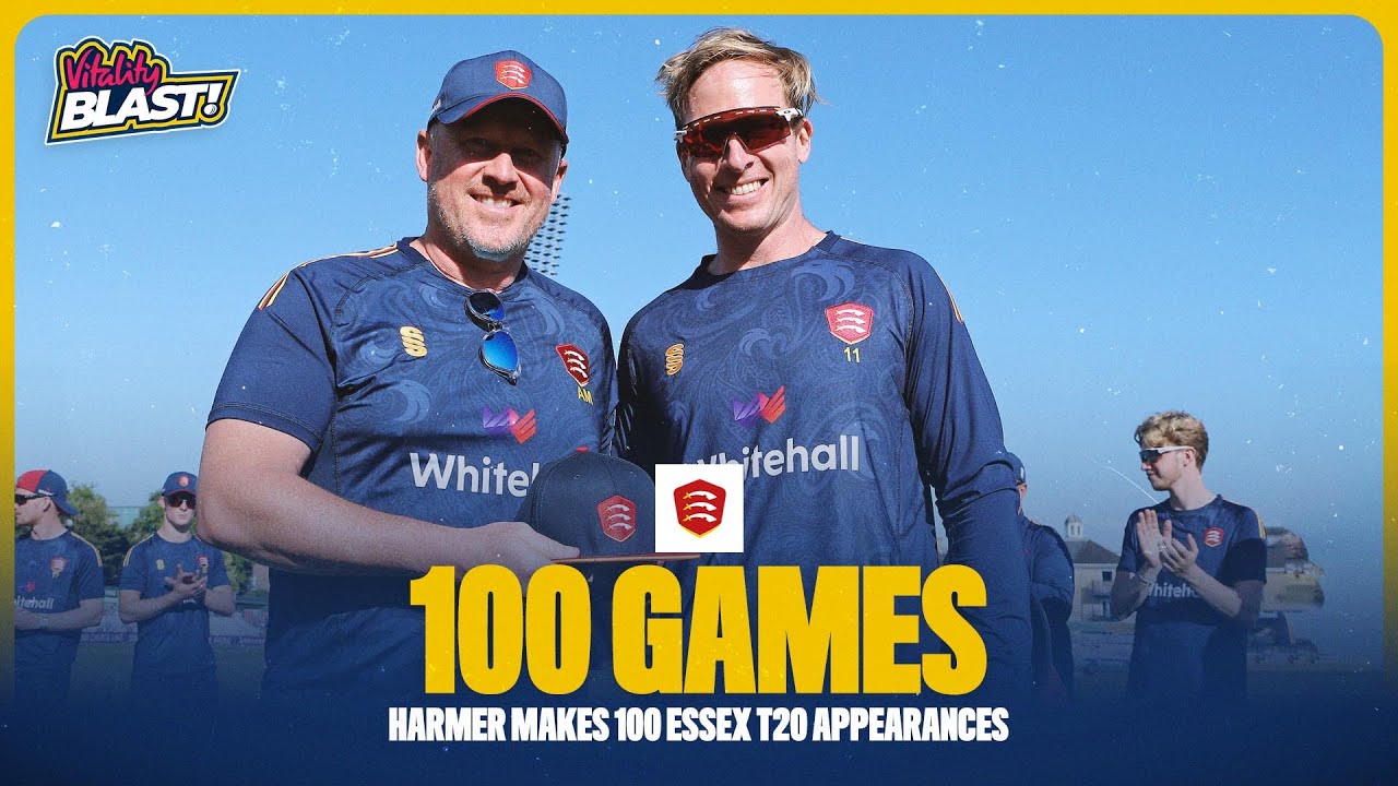 Simon Harmer | 100 Essex T20 Appearances - YouTube
