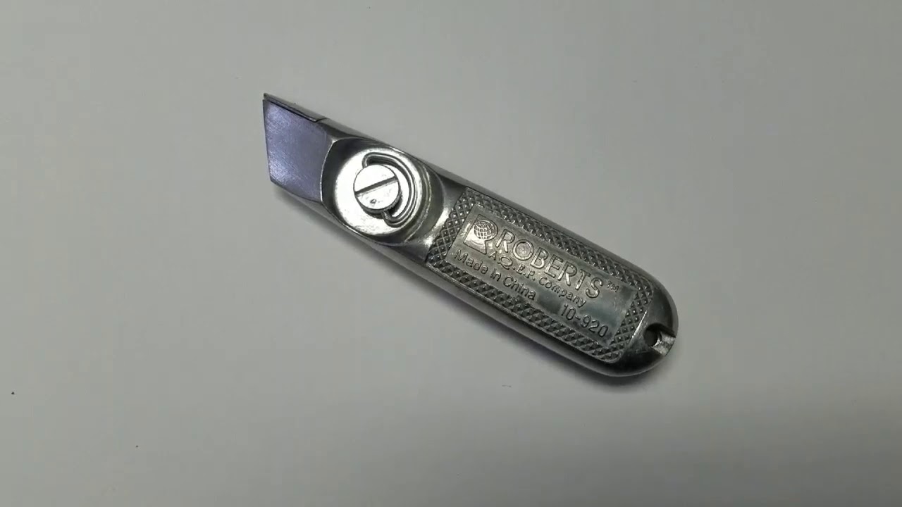 Roberts 10-920 Professional Utility Knife - YouTube