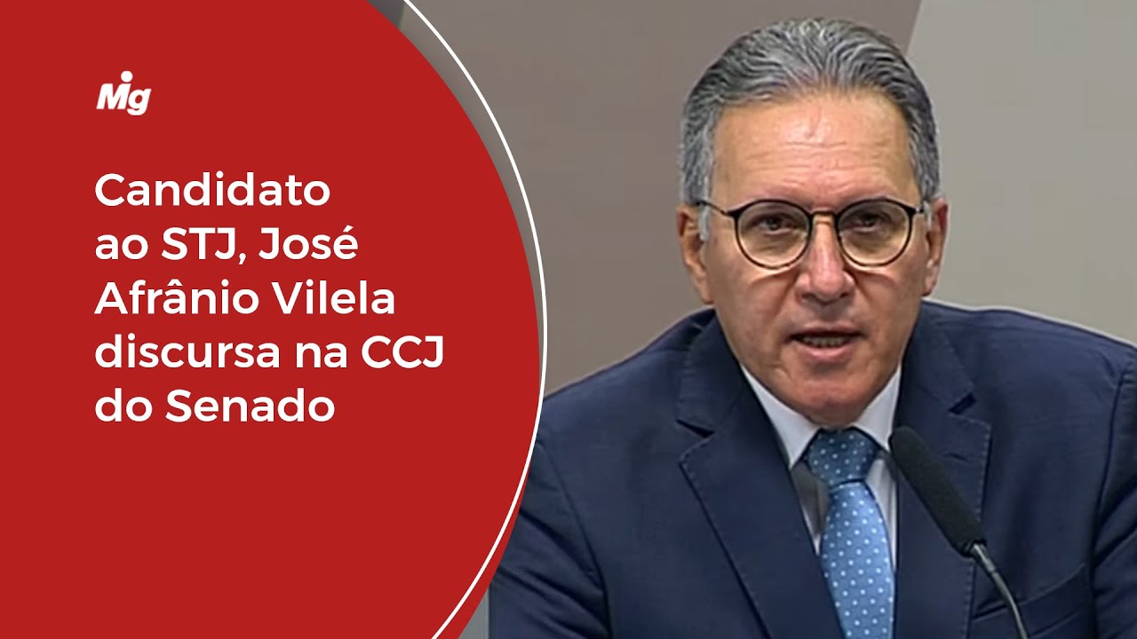 Candidato ao STJ, José Afrânio Vilela discursa na CCJ do Senado - YouTube