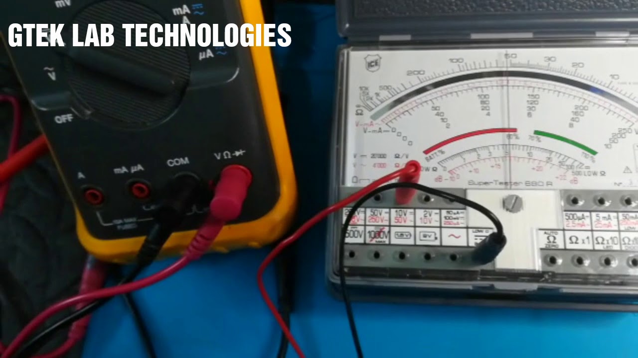 #12 Analog Multimeter ICE 680R VII SERIES VS Digital FLUKE 85 - YouTube