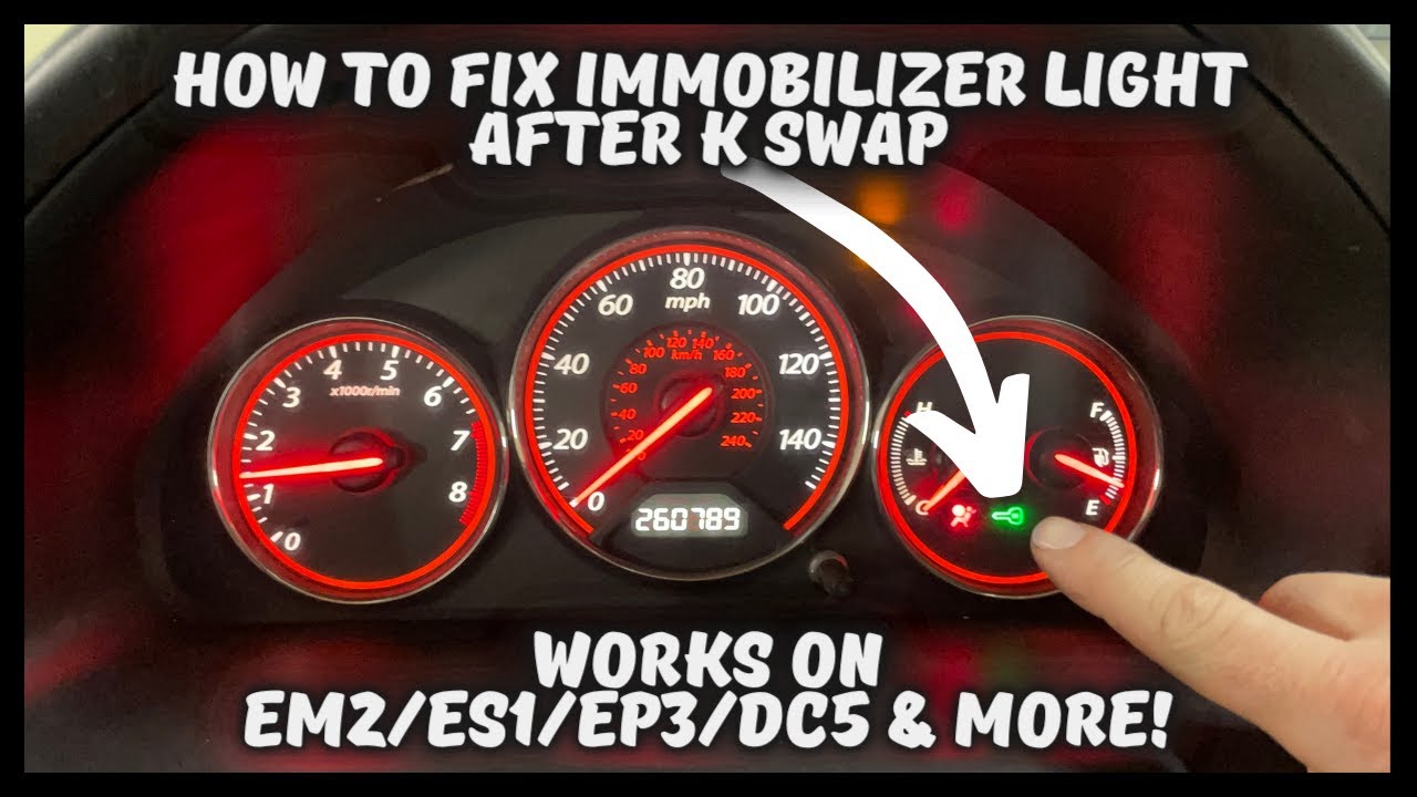 K SWAP IMMOBILIZER LIGHT FIX & ITS FREE! - YouTube