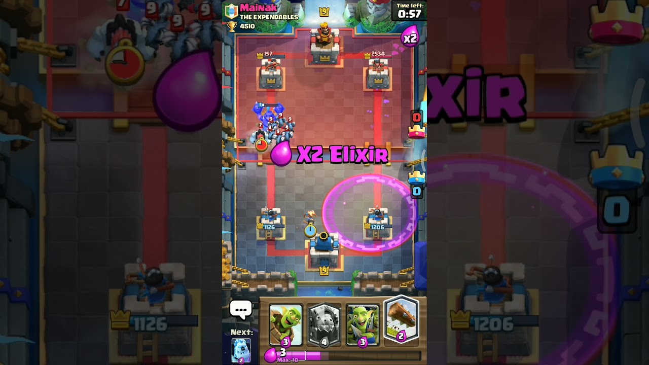 Mega Knight log bait deck. Pro vs Noob. Friendly. - YouTube