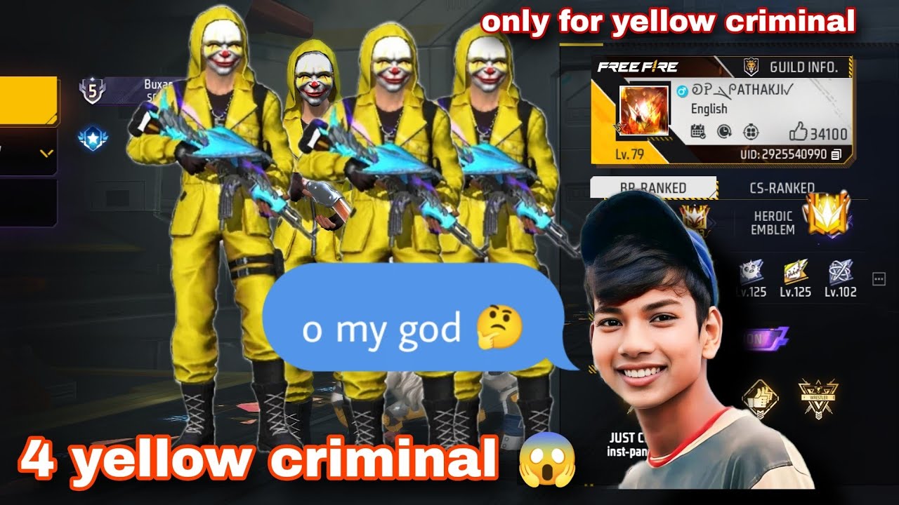 4 yellow criminal chelenj is custom 😱😱👈 - YouTube