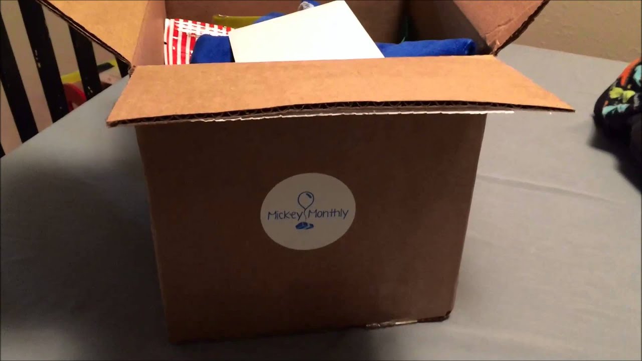Mickey Monthly subscription box - YouTube