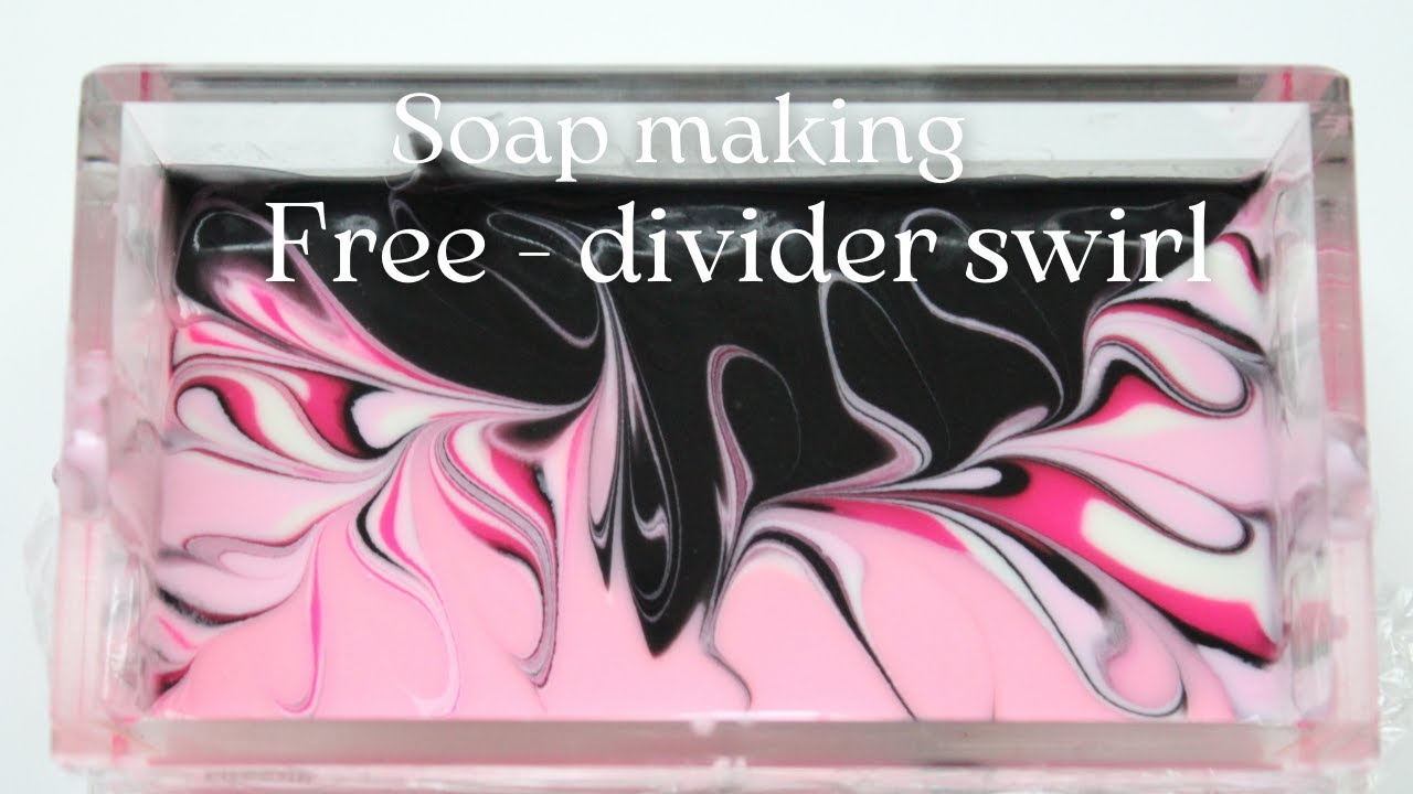 Free - Divider Swirl Soap Making | Cold Process Soap - YouTube