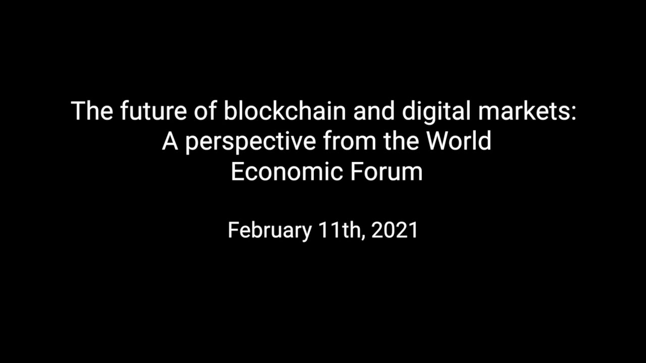 The future of blockchain and digital markets: A perspective from the ...