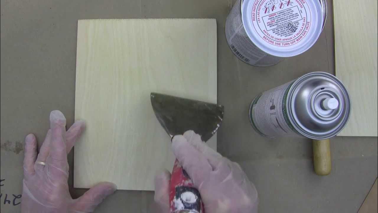Gluing Wood Veneers With Contact Cement At Veneer-Factory-Outlet.com - YouTube
