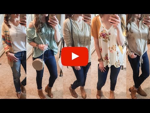 OOTW Spring Try On Haul - Spring Transitional Looks - YouTube