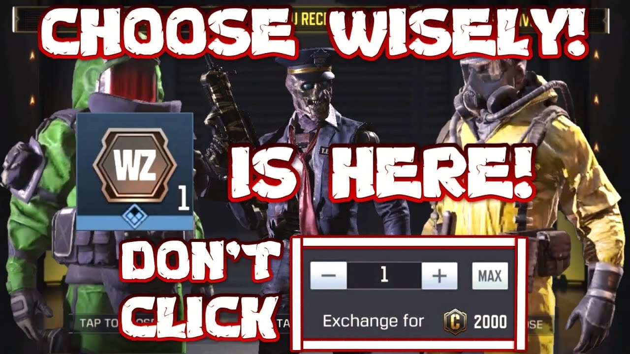 Which Character Should You Choose? | Gifting Confirmed | Warzone Coin ...