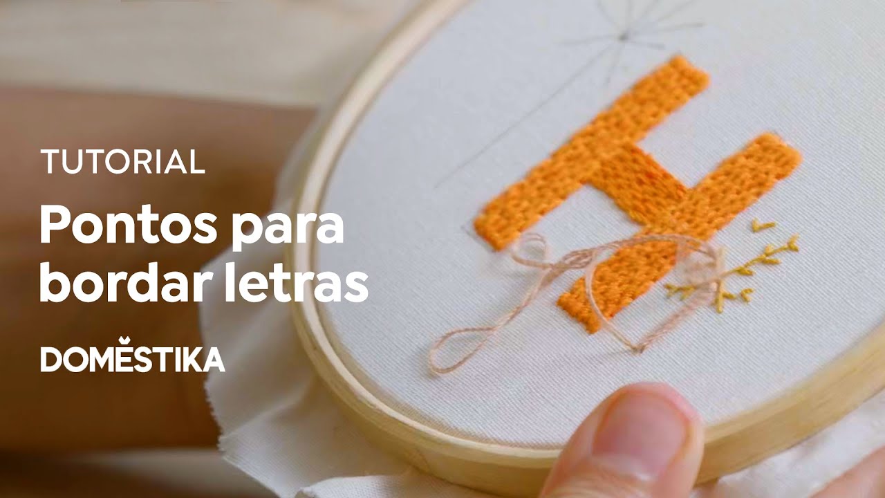 Tutorial bordado: puntadas básicas para bordar letras a mano | Juliana ...