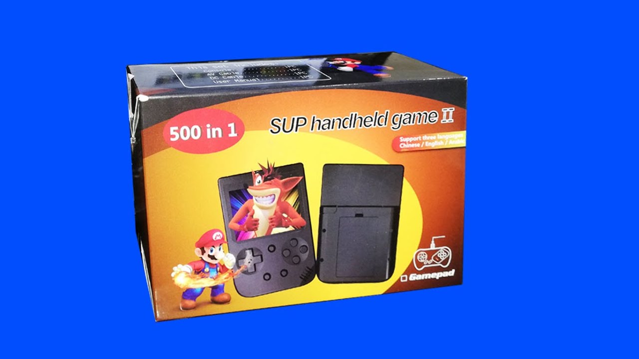 500 in 1 SUP handheld Game II Unboxing SUP Handheld Game 2 | Unboxing ...