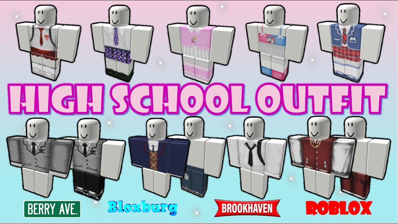 HIGH SCHOOL OUTFIT CODES FOR BOYS & GIRLS [] Brookhaven, Bloxburg ...