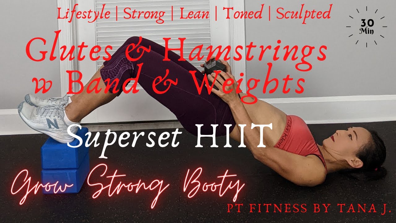 Grow Your Glute and Build Strong Hamstrings Superset Workout at Home ...