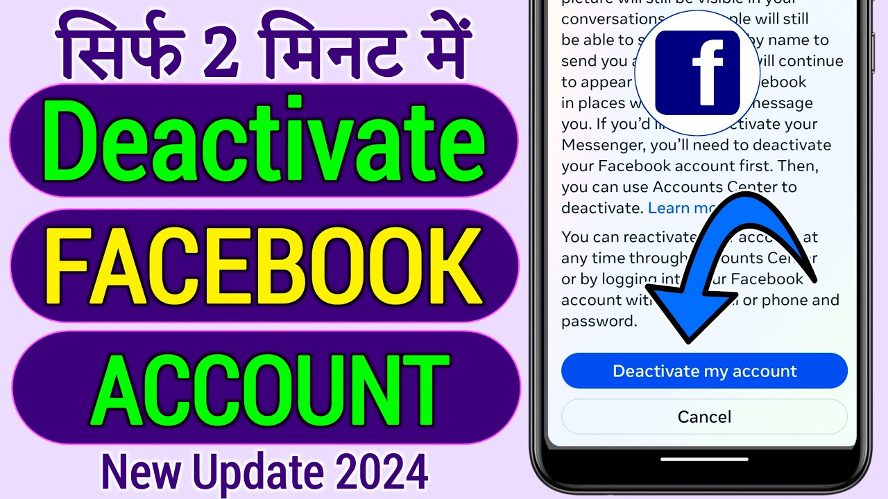 How To Deactivate Facebook Account ? Facebook ID Deactivate Kaise Kare ...