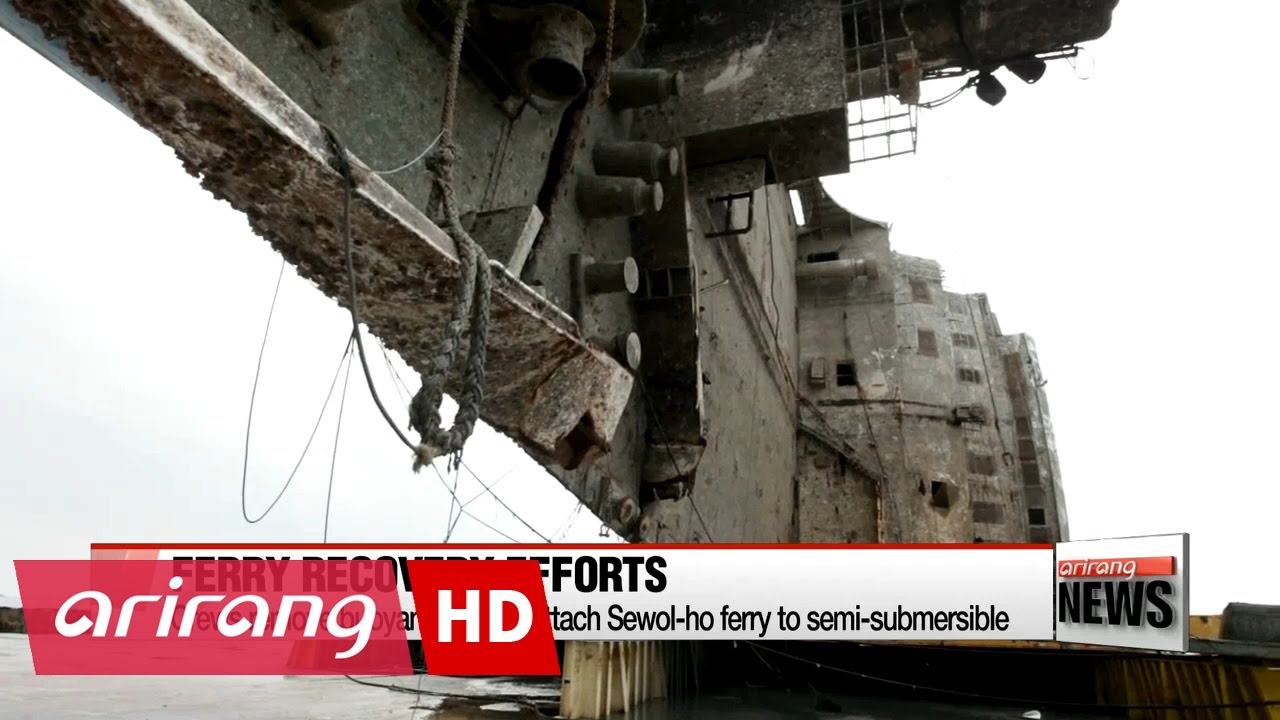 Sewol-ho recovery operation back on track after slight delay - YouTube