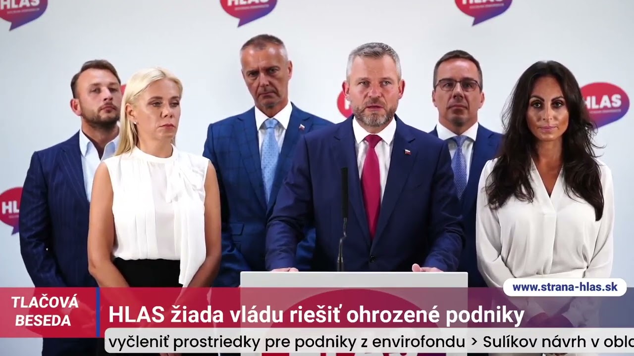 HLAS žiada vládu riešiť ohrozené podniky - YouTube