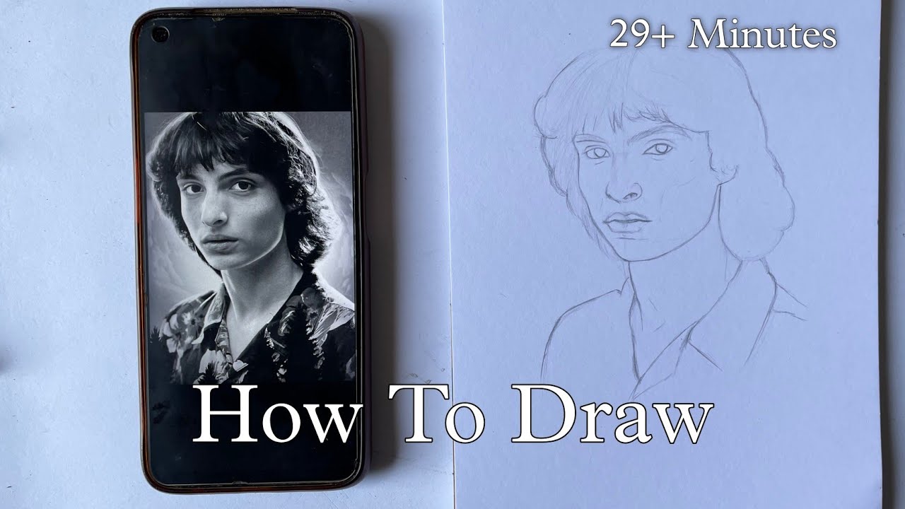 How to draw Outline | I draw Mike from Stranger things @ShanArtwork ...