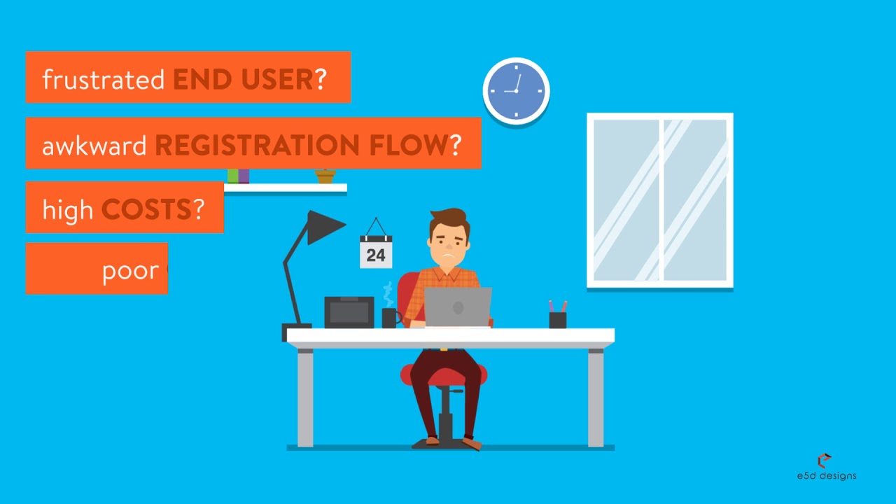Mobile registration flow animation - YouTube