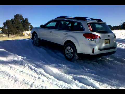 2011 Subaru Outback in the snow. Fixed! - YouTube
