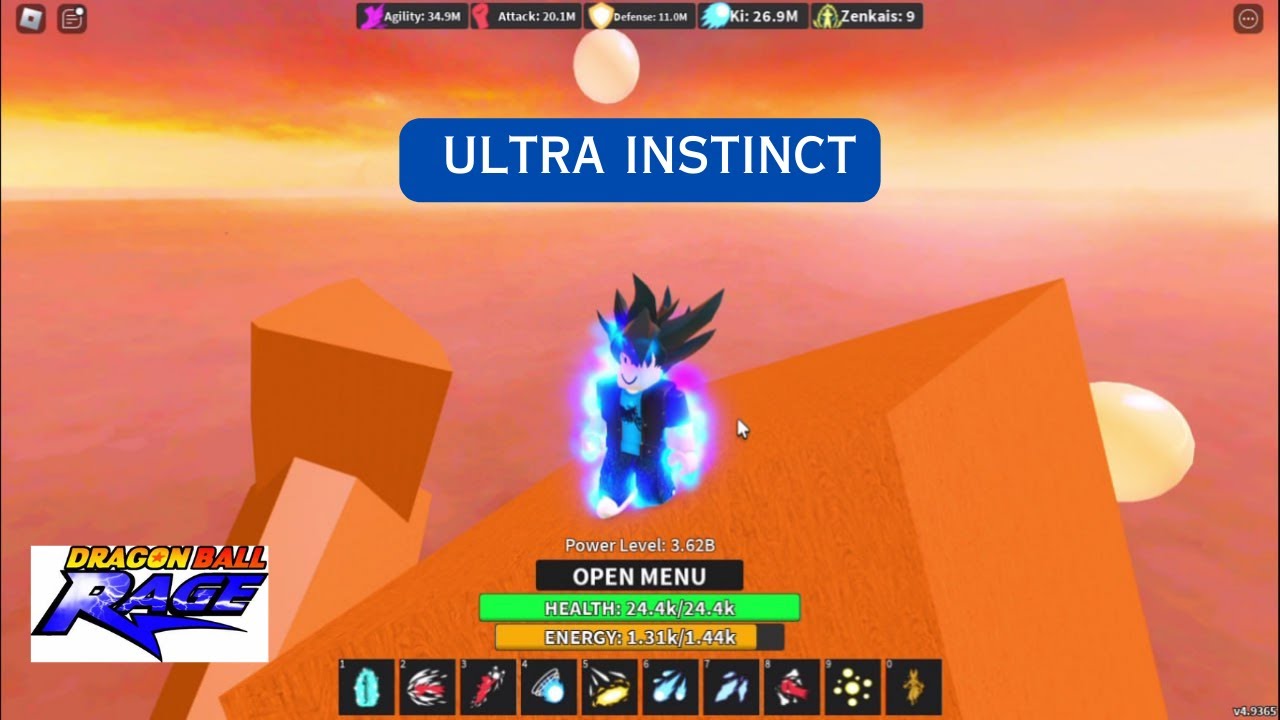 Ultra Instinct and Mastered Ultra Instinct in Roblox - Dragon Ball Rage ...
