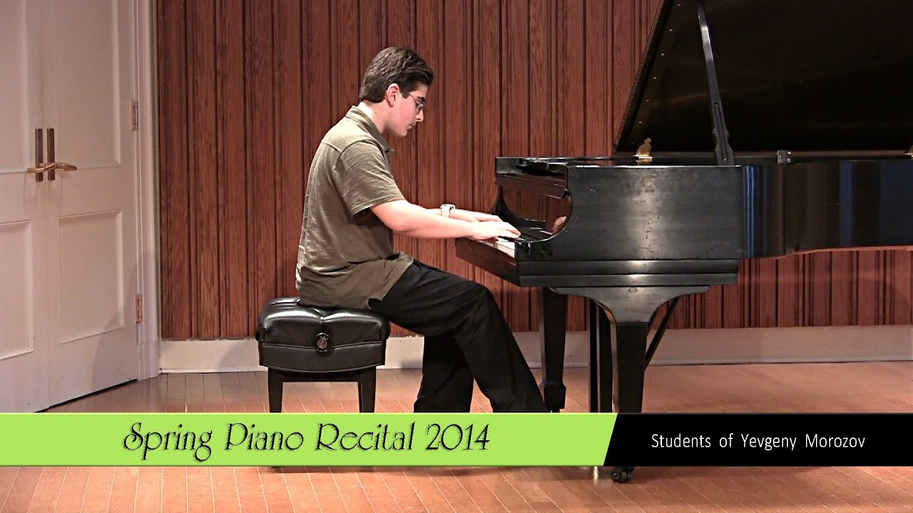 Bach Italian Concerto - Daniel Fishman, piano teacher Yevgeny Morozov (Central NJ) - YouTube