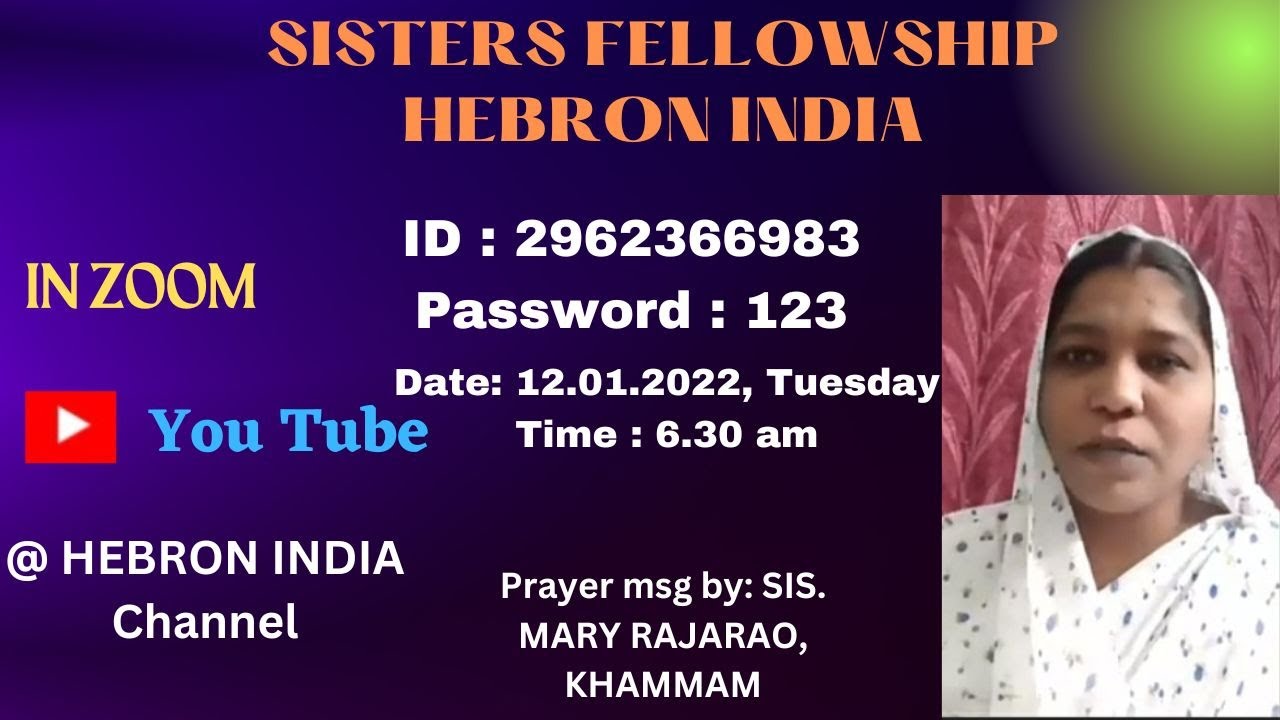 MSG BY SIS MARY RAJA RAO - YouTube