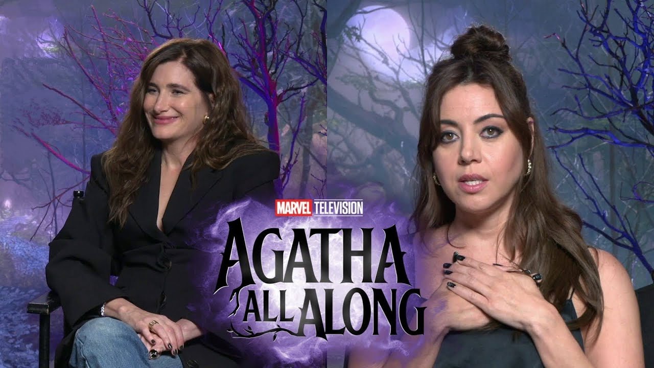 AGATHA ALL ALONG interviews Kathryn Hahn, Aubrey Plaza, Joe Locke, cast ...