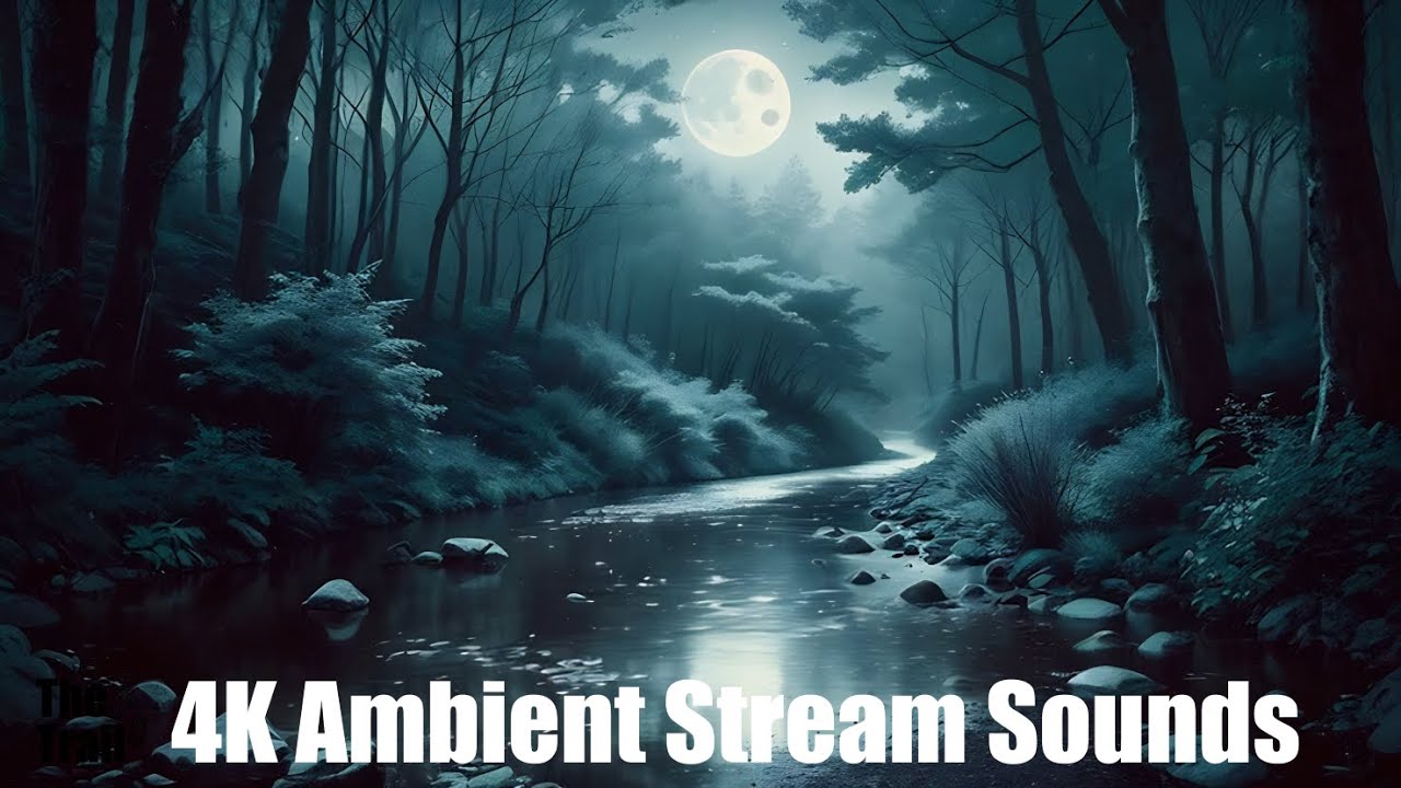 Ambient Stream Sounds - Moonlight Forest | (AI) Audio Reactive ...