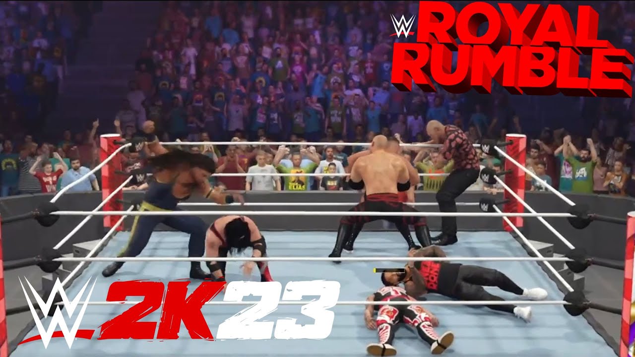 WWE 2K23 - 30 Man Royal Rumble (Full Match) Royal Rumble Gameplay #8 ...